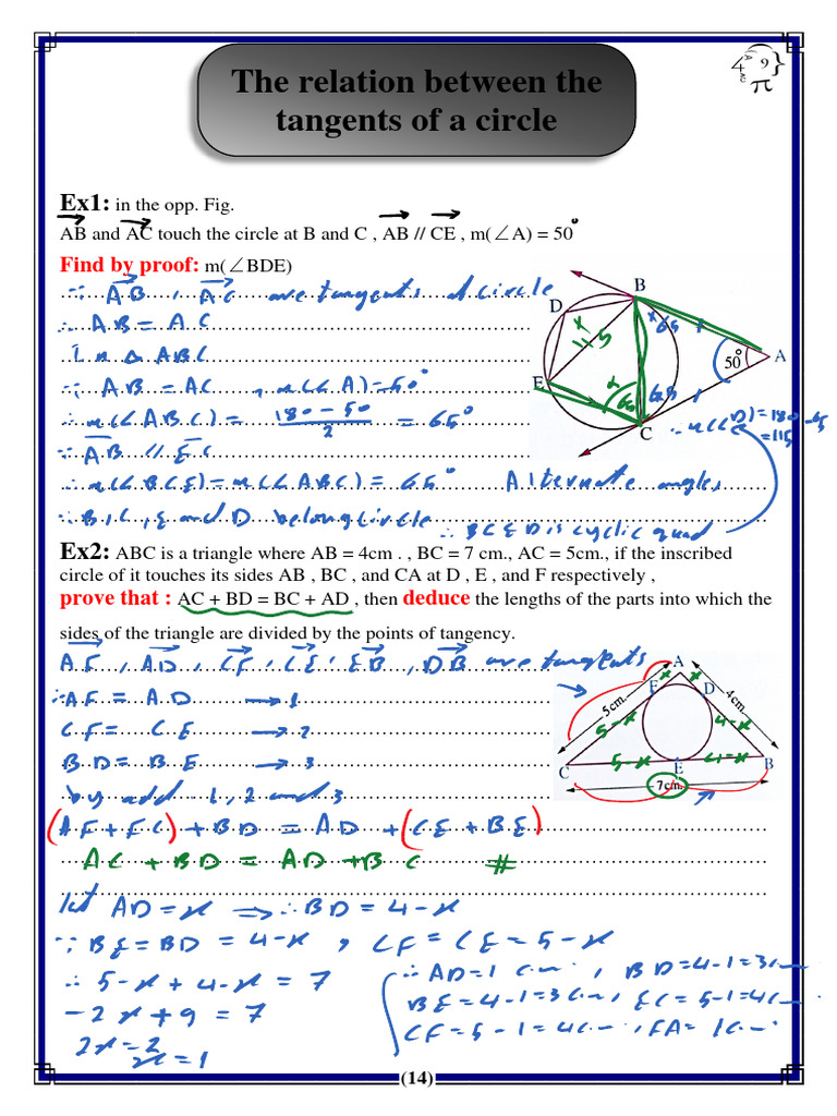 Central & Inscribed Angles Last | PDF | Circle | Euclidean Geometry