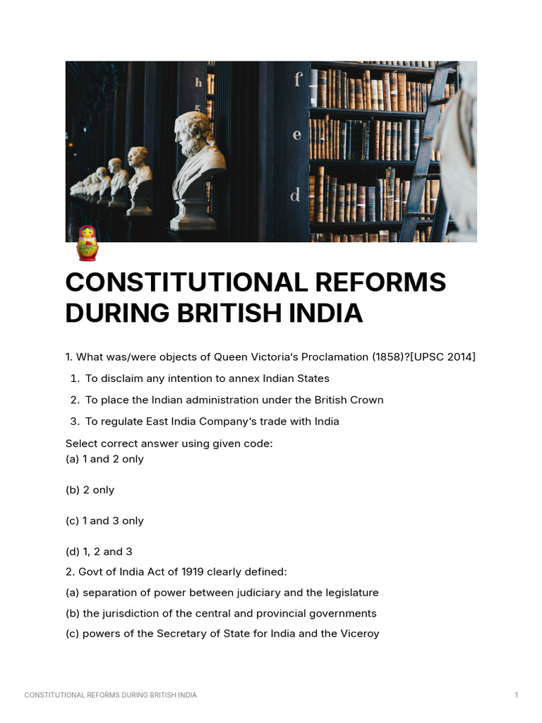 Charter Act of 1813 Overview for UPSC | PDF | British Raj | Governance