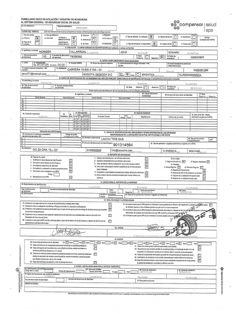 Formato Afiliacion Pbs Abr 2023 | PDF