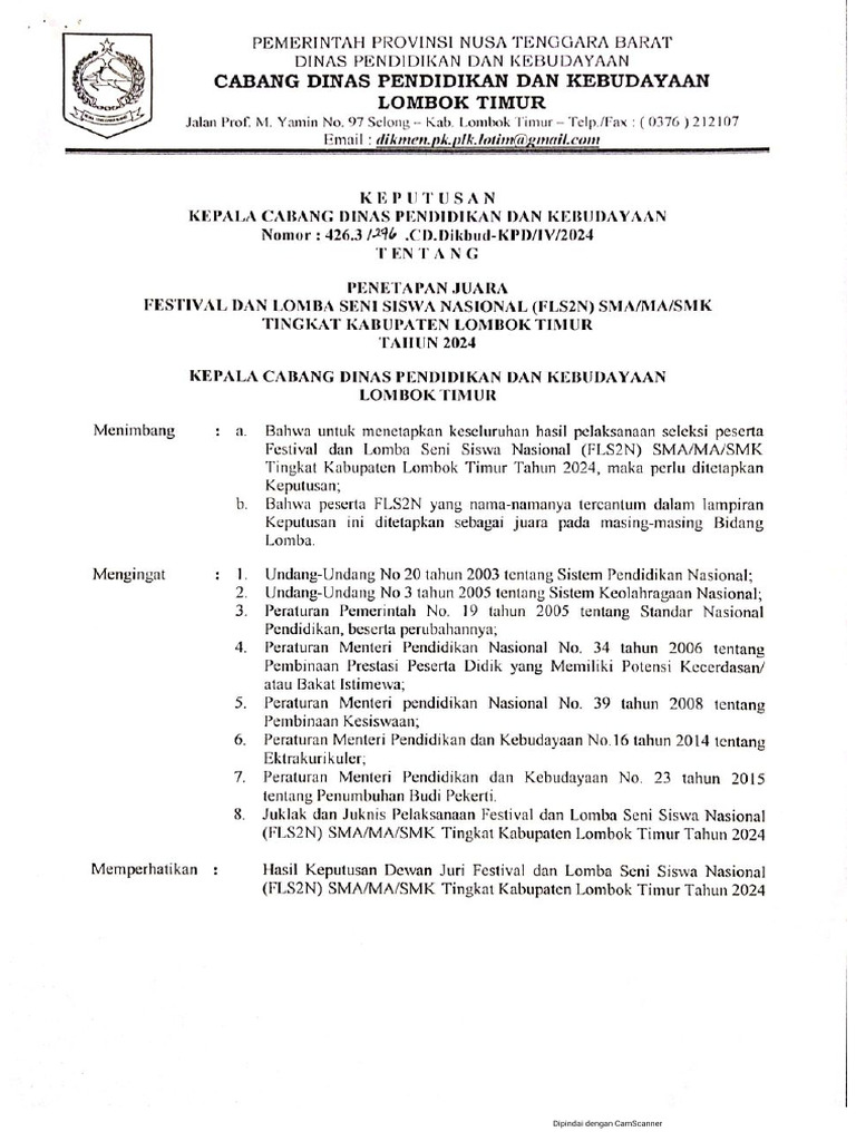 SK Juara FLS2N 2024 | PDF