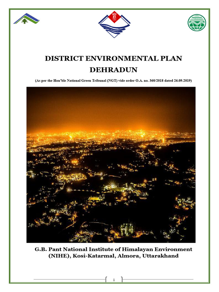Draft - District Environment Plan - Dehradun 21 July | PDF | Waste ...
