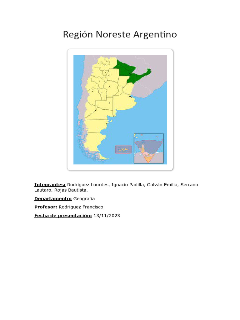 Región Noreste Argentino | PDF