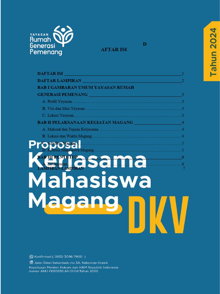 Proposal Magang DKV | PDF