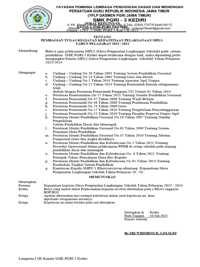 SK MPLS TP 2023 - 2024 | PDF