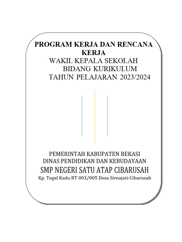 Program Kerja Kurikulum Kosp | PDF