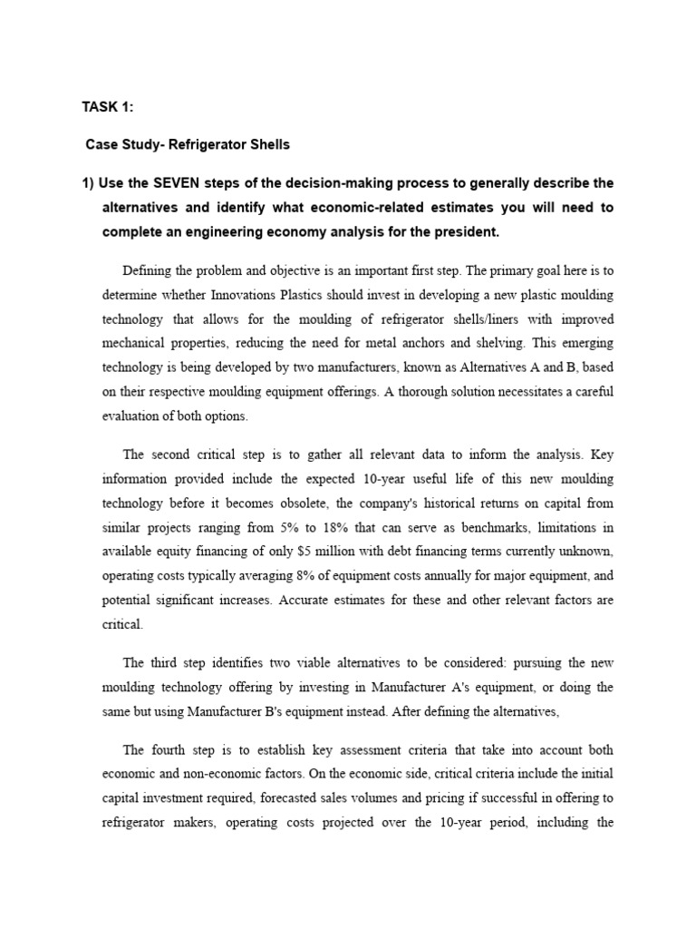 Engineering Economy - Group Assignment | PDF | Expense | Net Present Value