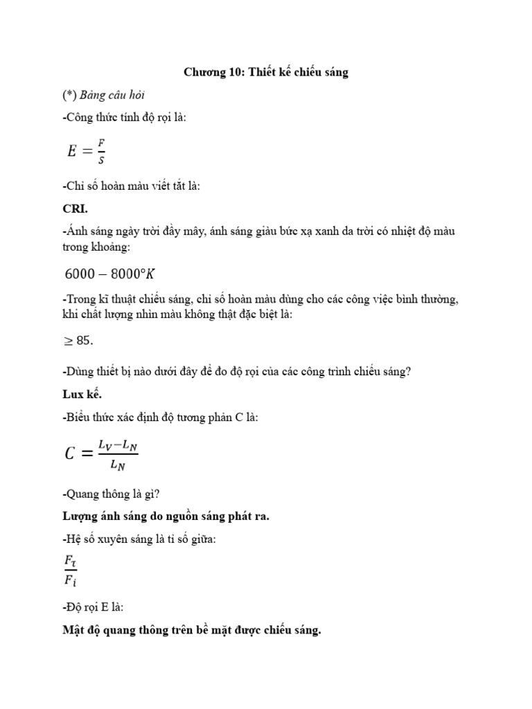 Đáp Án CCD Ch10 | PDF