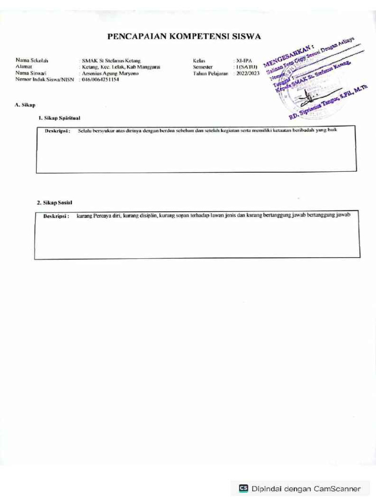 Rapor Semester 3a | PDF