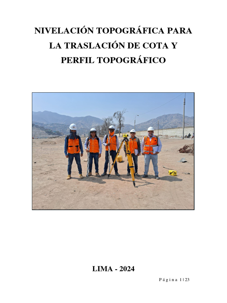 Nivelación Topográfica y Perfil Geométrico | PDF