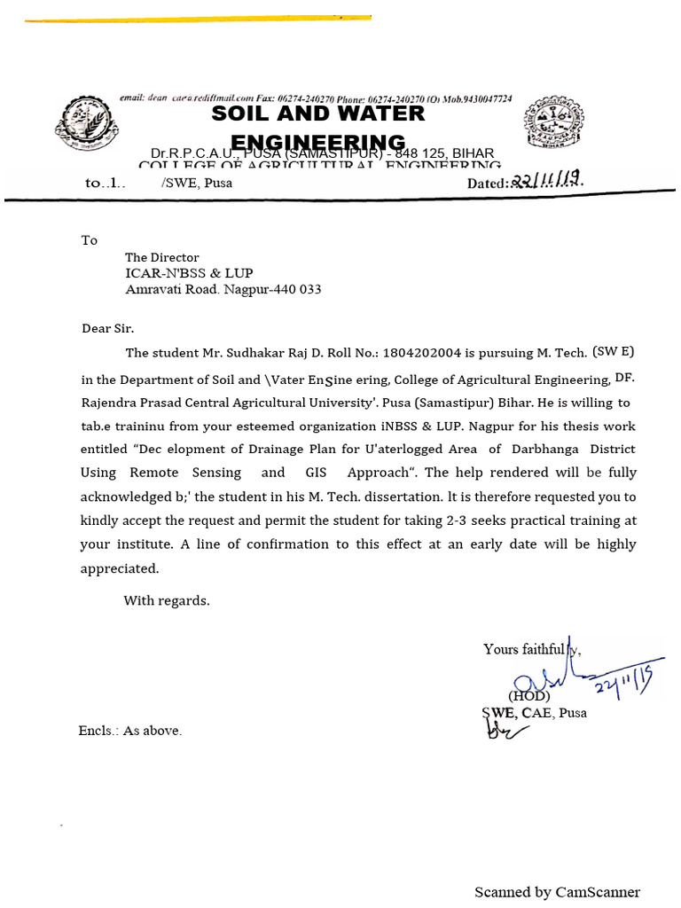 Letter to Nbss & Lup | PDF