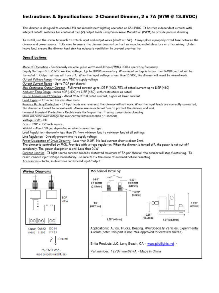 11-10783specs | PDF | Electrical Components | Electrical Engineering