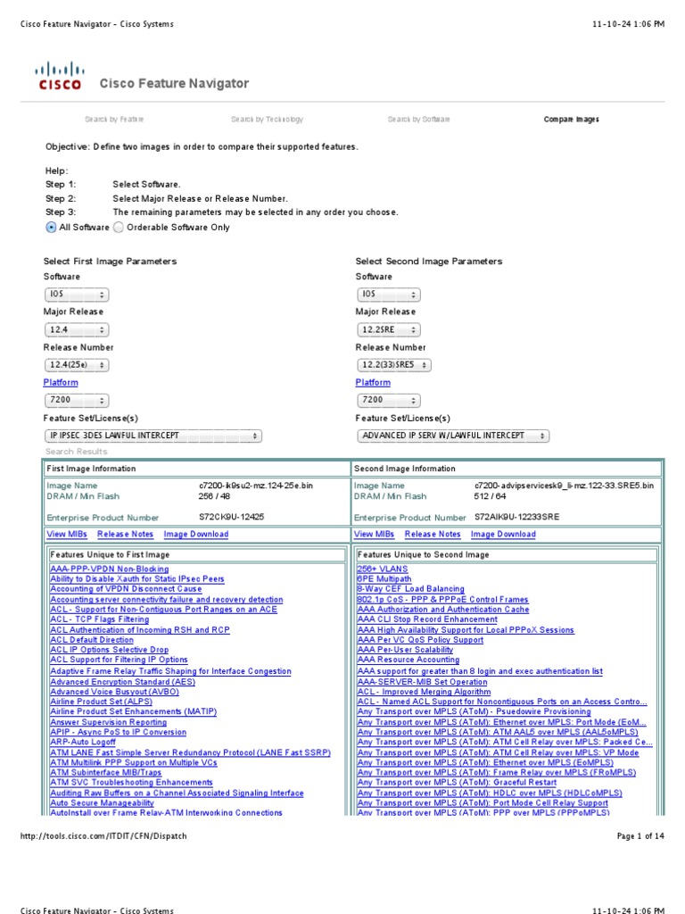 Cisco Feature Navigator - Cisco Systems | Download Free PDF | I Pv6 ...