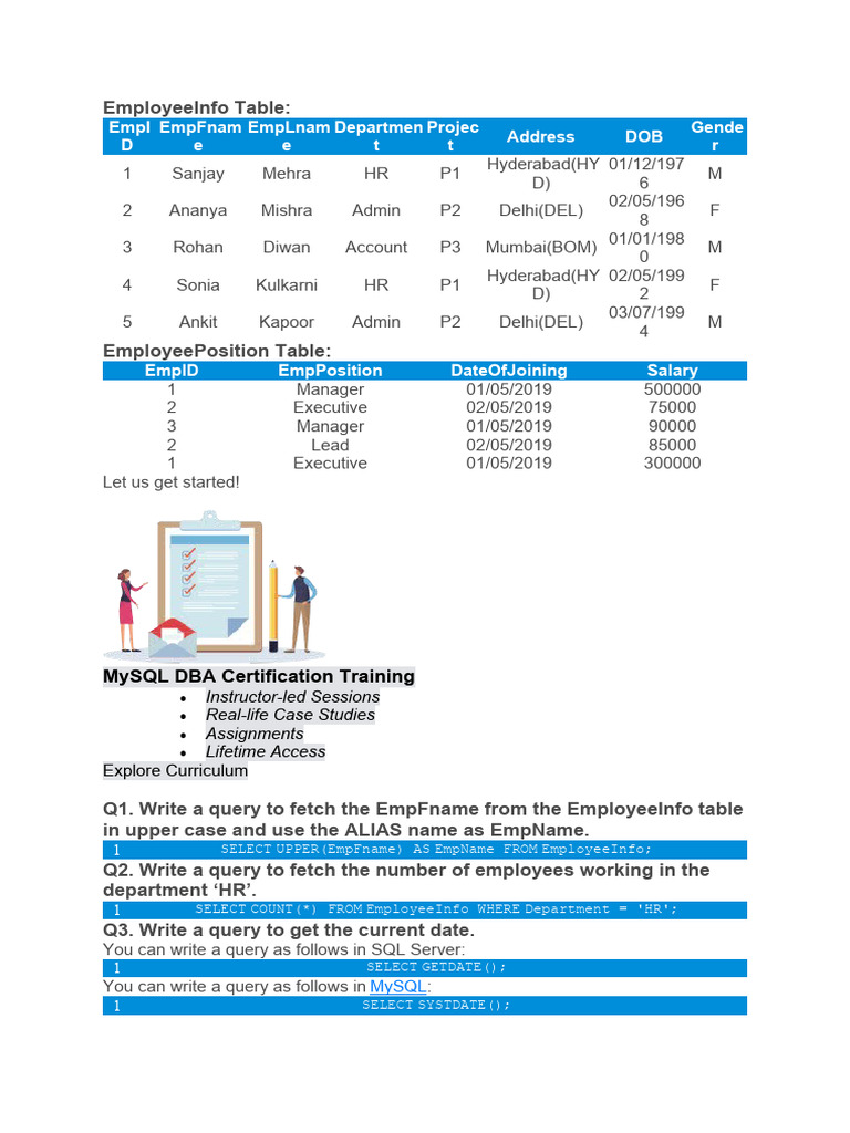 SQ L Basic Queries | PDF | Databases | My Sql SQ L Basic Queries | PDF | Databases | My Sql