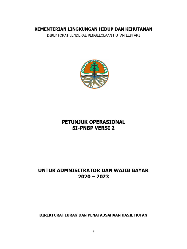 Petunjuk Operasional SI-PNBP Versi 2 | PDF