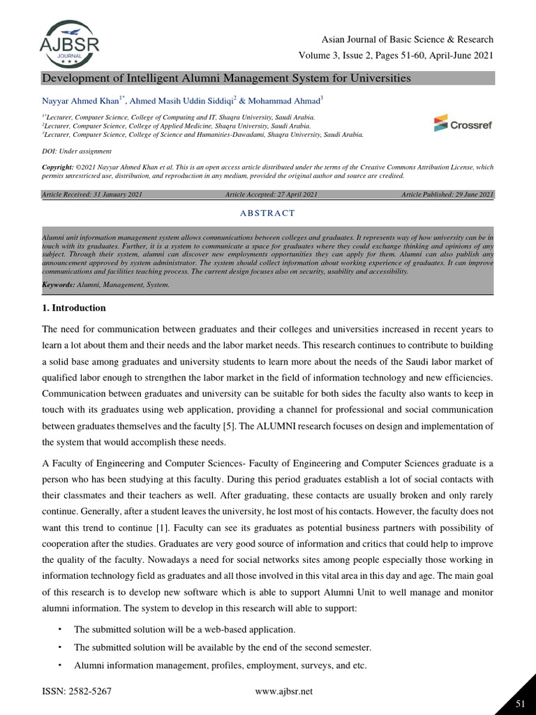 Development of Intelligent Alumni Manage | PDF | Computer Program ...