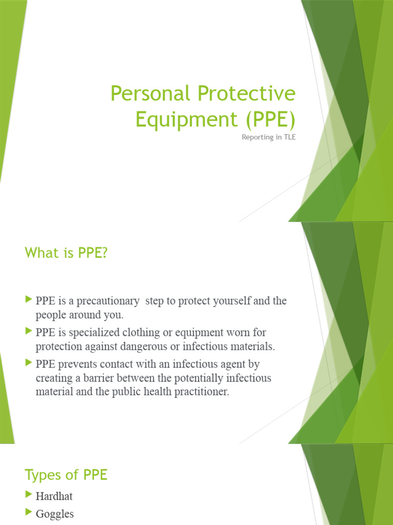 PPE Types and Importance | PDF