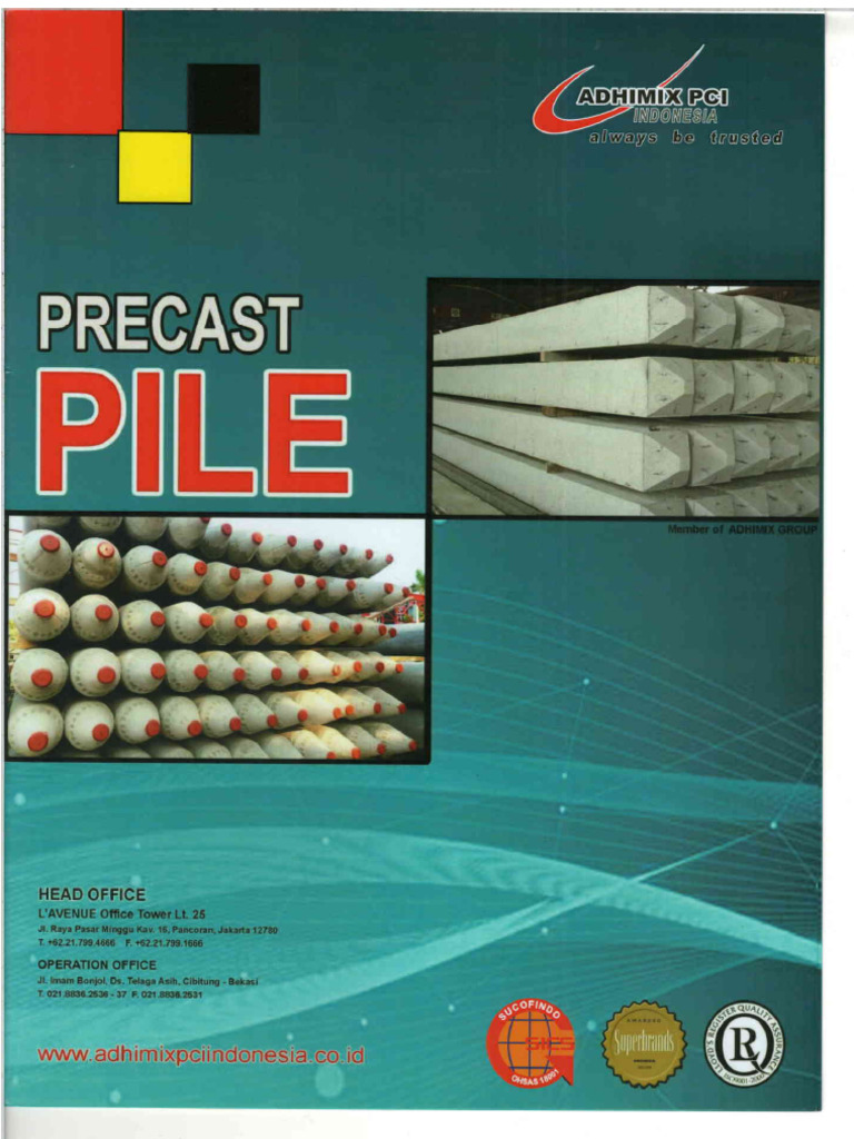 Brochure - Adhimix - Precast Pile | PDF
