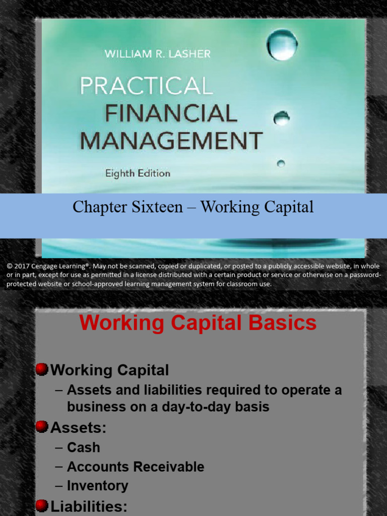 CH 16 - 8e WRL PPT REVISED | PDF | Working Capital | Finance & Money Management