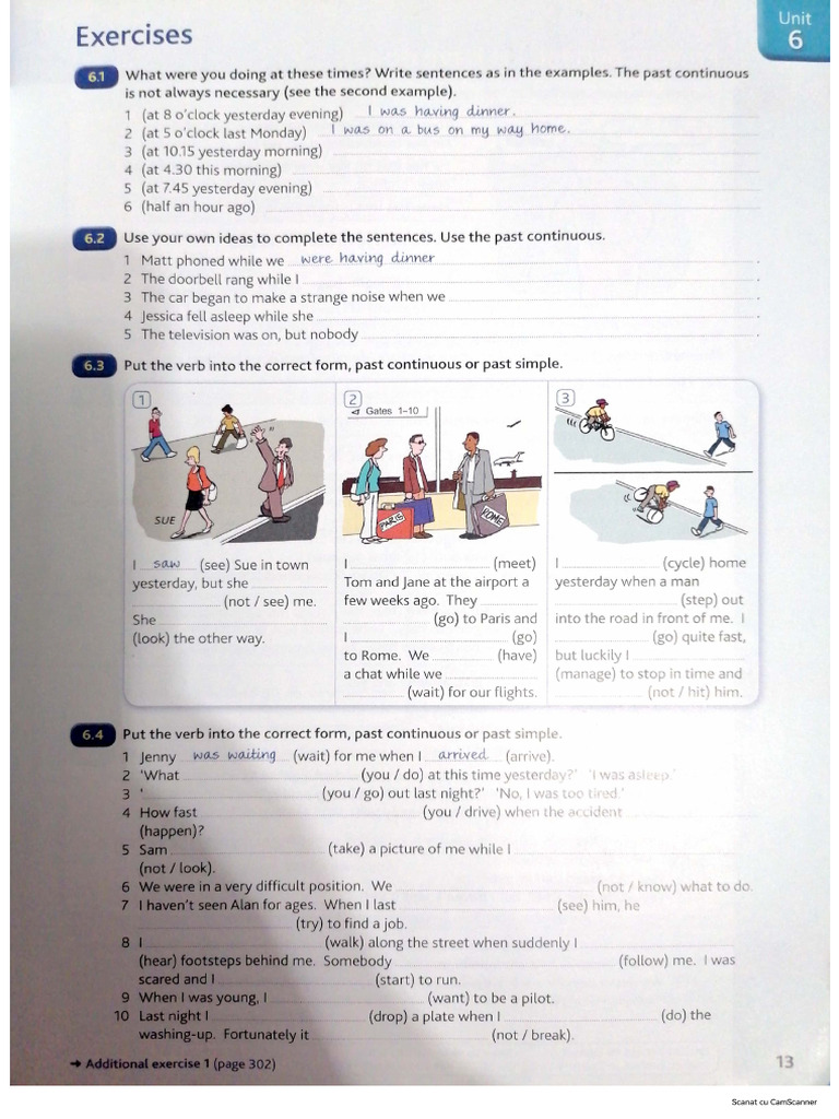 Past Simple and Continuous | PDF