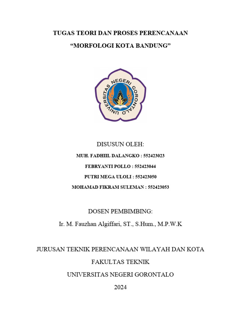 Morfologi dan Letak Kota Bandung | PDF | Perjalanan | Seni
