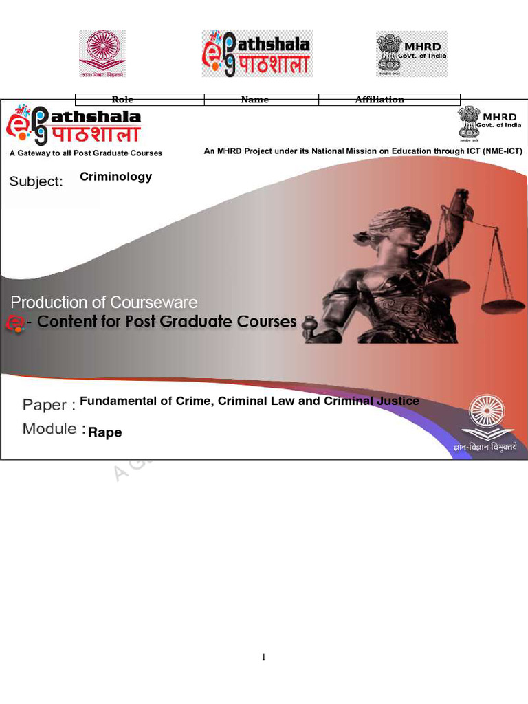 1521103294RapeLawsMHRD (2 | PDF | Rape | Consent