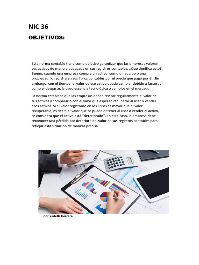 Nic 1 y Nic 36 | PDF | normas internacionales de INFORMACION FINANCIERA ...