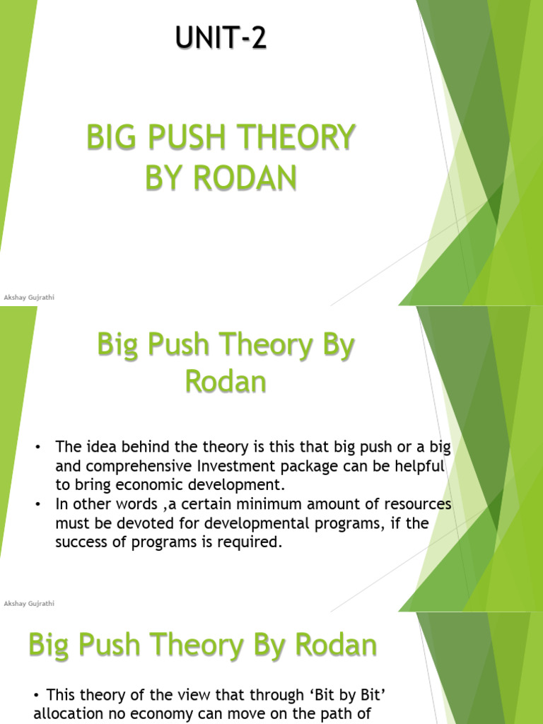 Big Push Theory | PDF