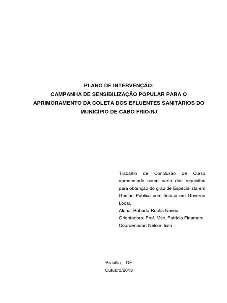 Roberta Rocha Neves | PDF | Águas residuais | Geociências