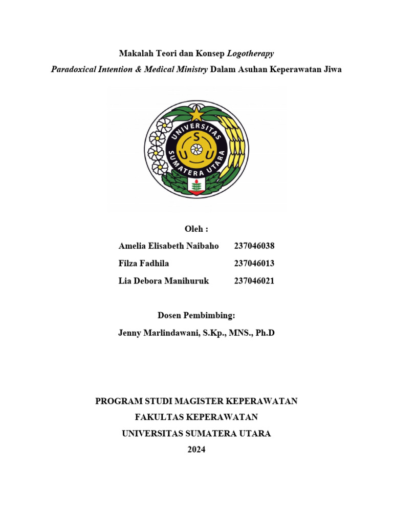 Logoterapi PI & Medical Ministry | PDF