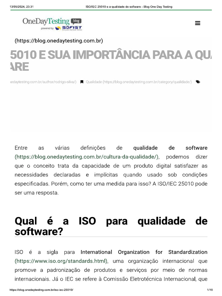 Atributos de Qualidade | PDF
