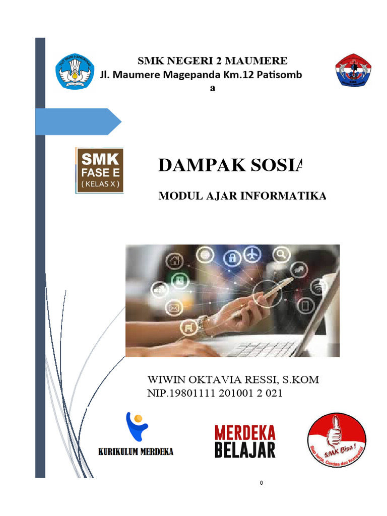 Modul Ajar - Dampak Sosial Informatika (DSI) | PDF