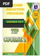 Tip Course 2 Answer | PDF | Learning | Curriculum