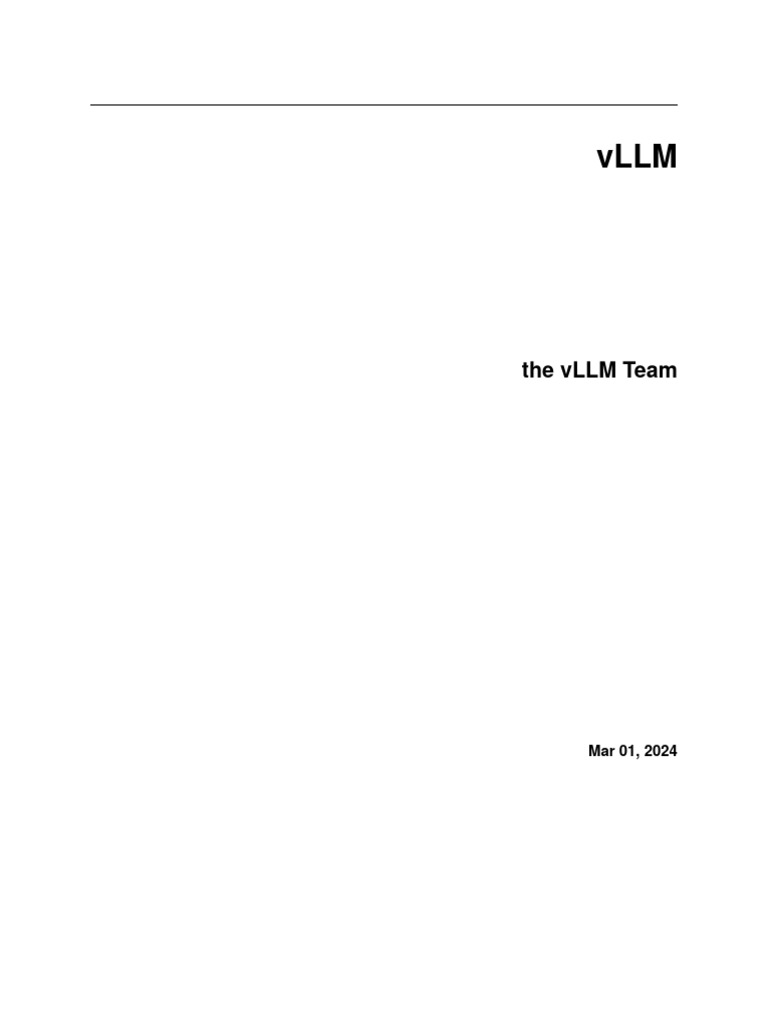 Docs VLLM Ai en Stable | PDF | Matrix (Mathematics) | Computer Science