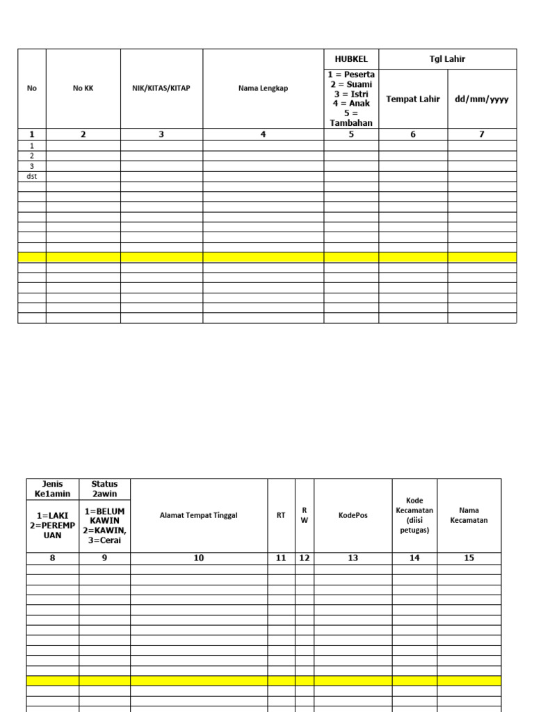 Contoh Form Migrasi | PDF