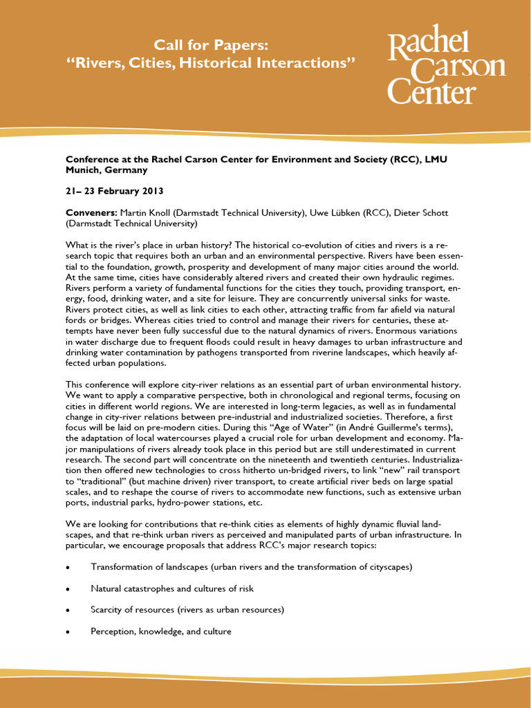 Rivers, Cities, Historical Interactions | PDF | River | Earth Sciences