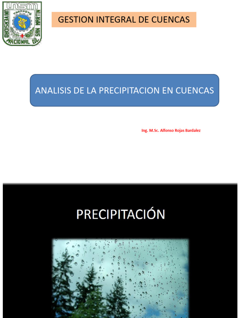Tema Precipitacion | PDF | Ciencia y matemáticas