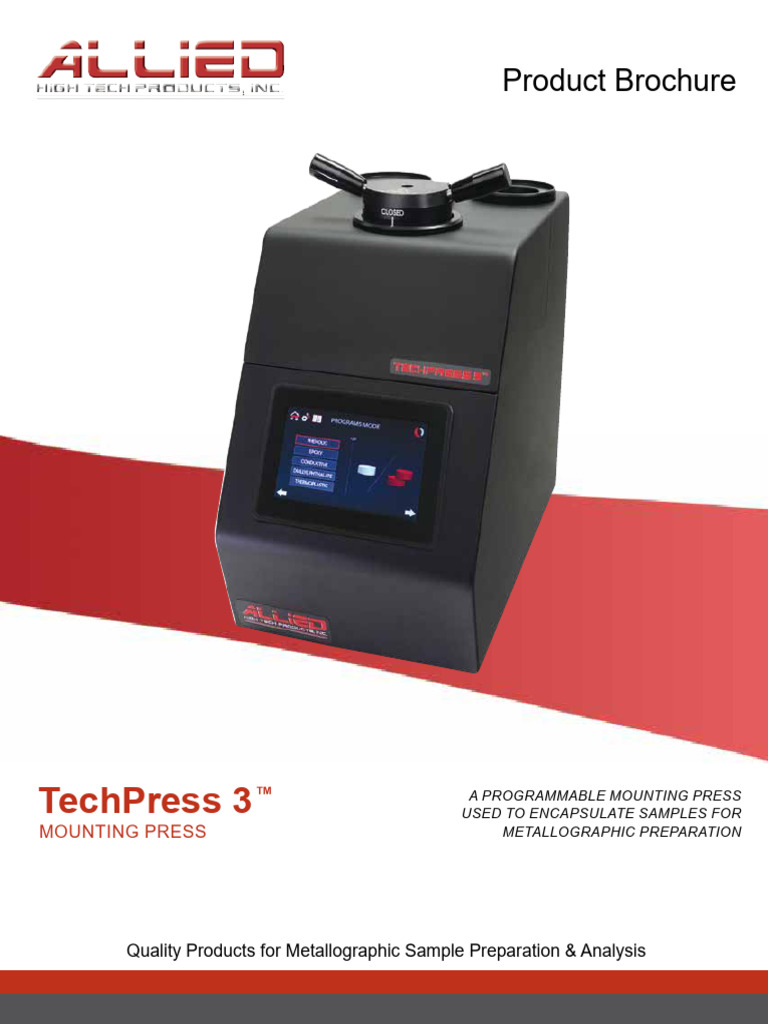 TechPress 3 Brochure 2020 Montado en Caliente | PDF | Coolant | Manufactured Goods