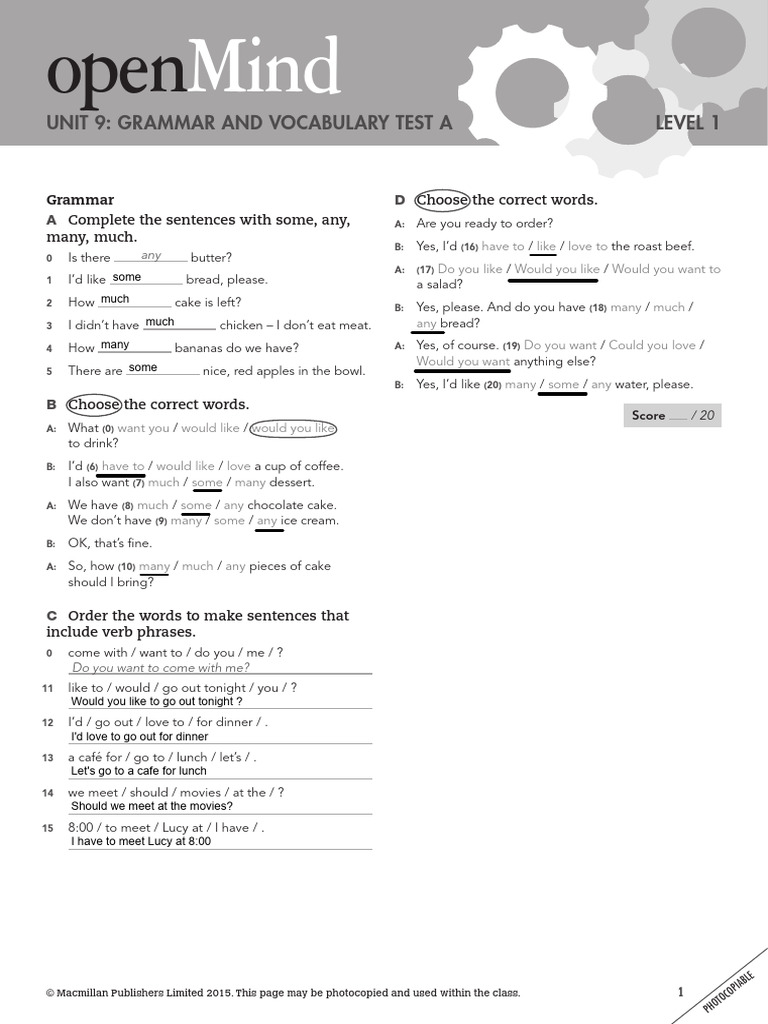 Unit 3 | PDF | Lunch | Food And Drink Preparation