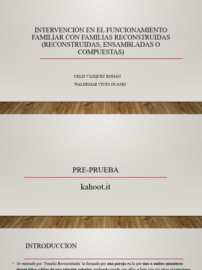 Presentación Familias Reconstruidas | PDF | Familia | Hermano