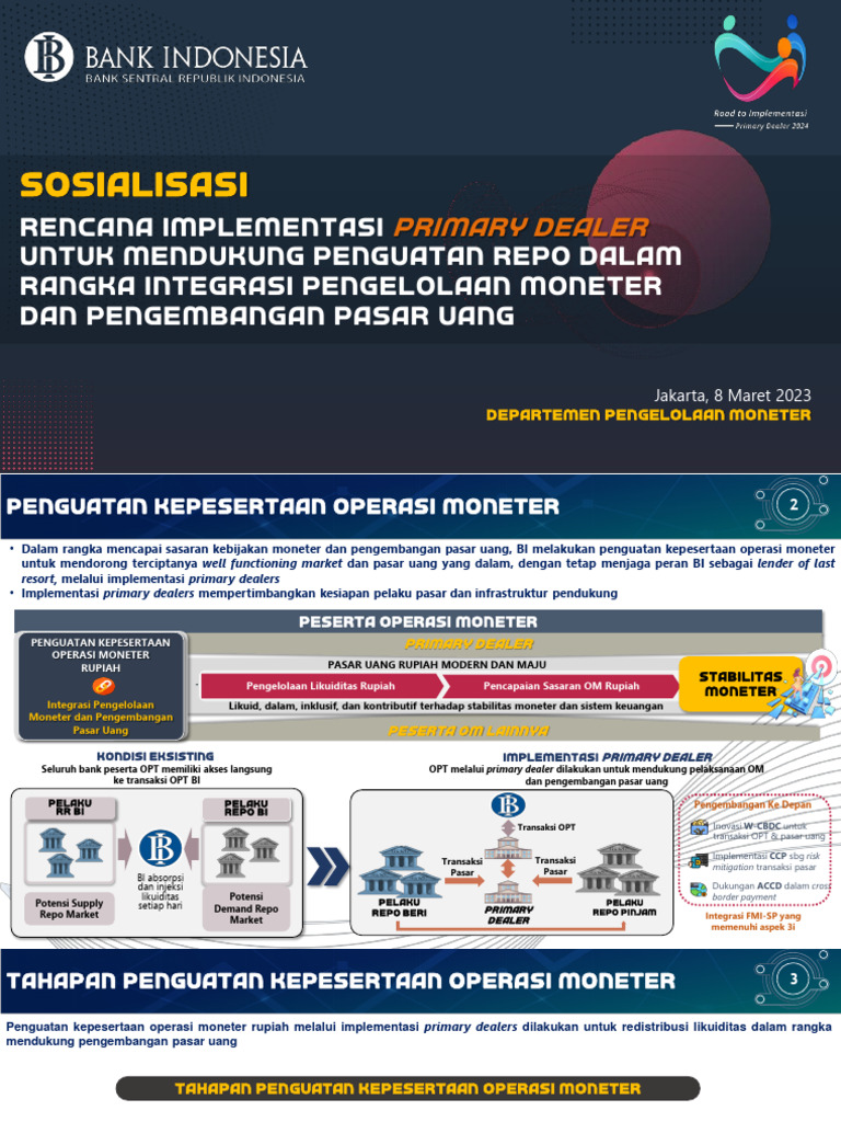 Rencana Implementasi Primary Dealer | PDF