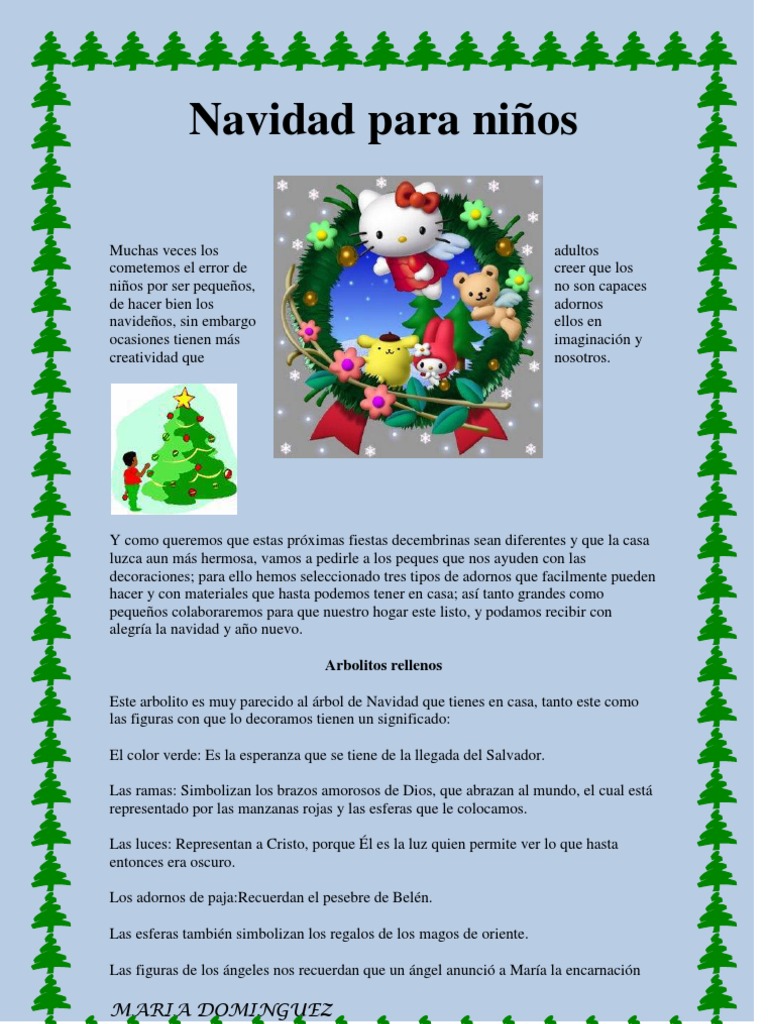 Significado de la Navidad para Niños | PDF | Navidad | Árbol de Navidad