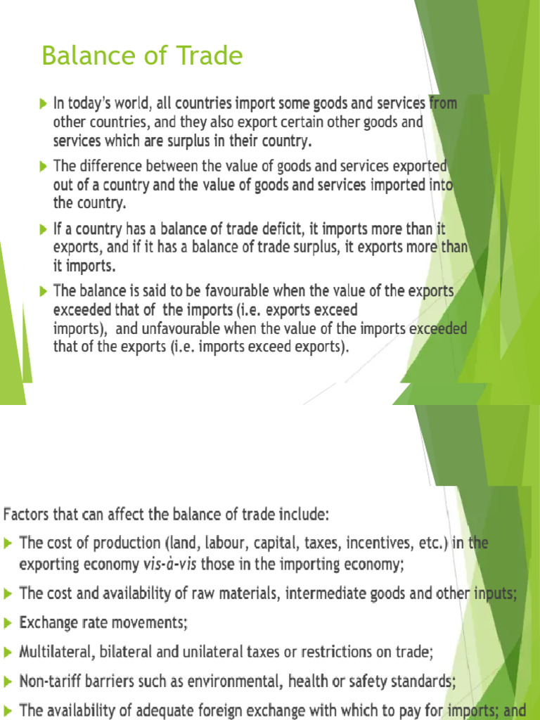 Lec.4.3 BOT& BOP | Download Free PDF | Balance Of Payments | Government ...