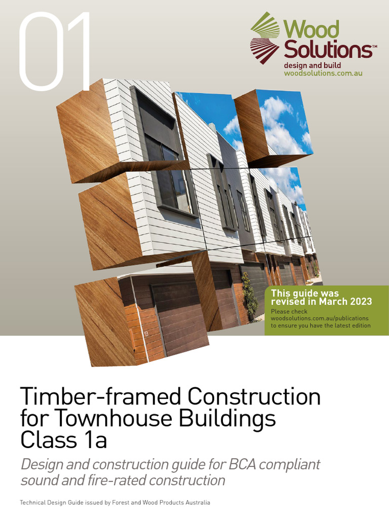 Timber-Framed Construction For Townhouse | PDF | Sound | Wall