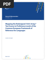 Toeic Mapping Cefr Reference | PDF | Behavior Modification | Language ...