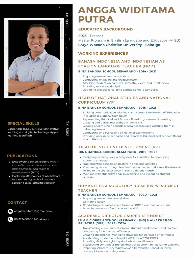 Resume Angga | PDF | Teachers | Curriculum