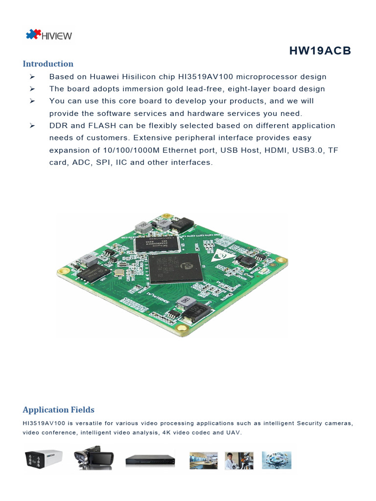 HI3519AV100 Core Board | PDF | Information And Communications ...