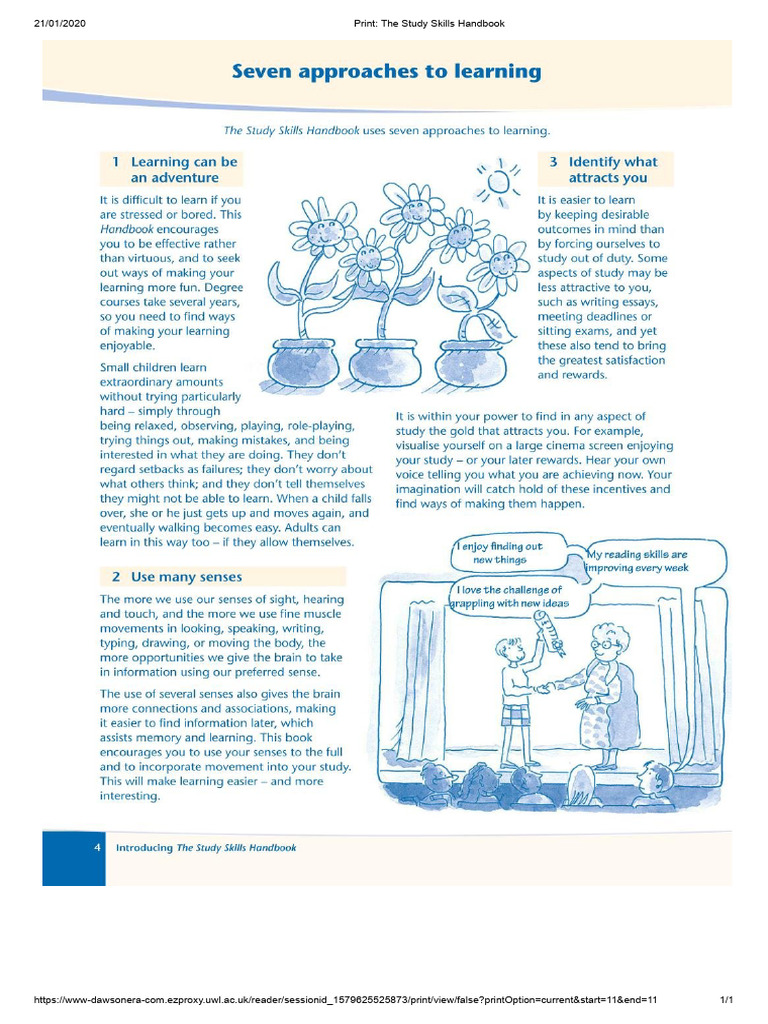 Seven Approaches To Learning | PDF