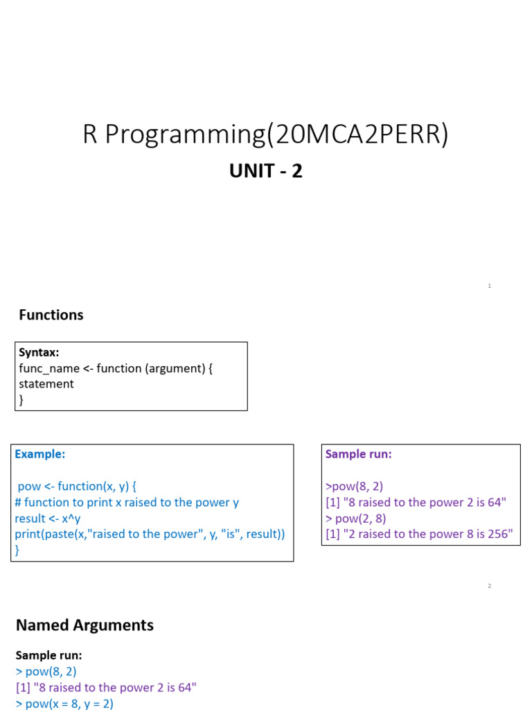 R-Unit 2 | PDF | Matrix (Mathematics) | Computer Programming