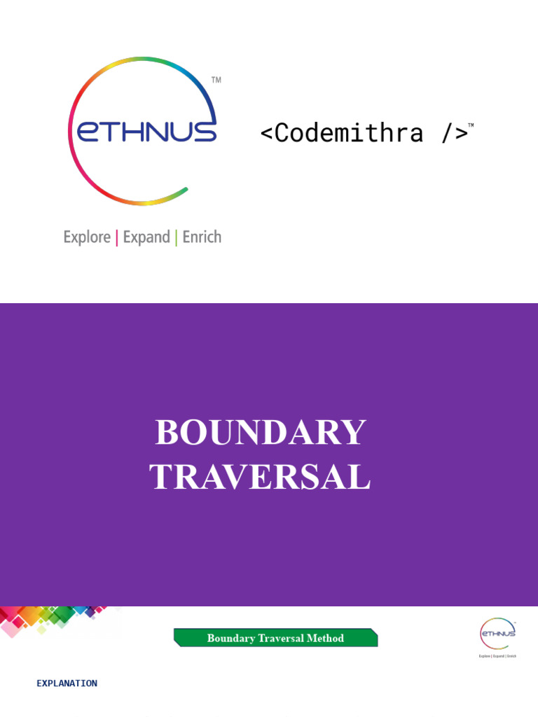 Binary Tree Boundary Traversal | PDF | Algorithms And Data Structures | Computer Programming