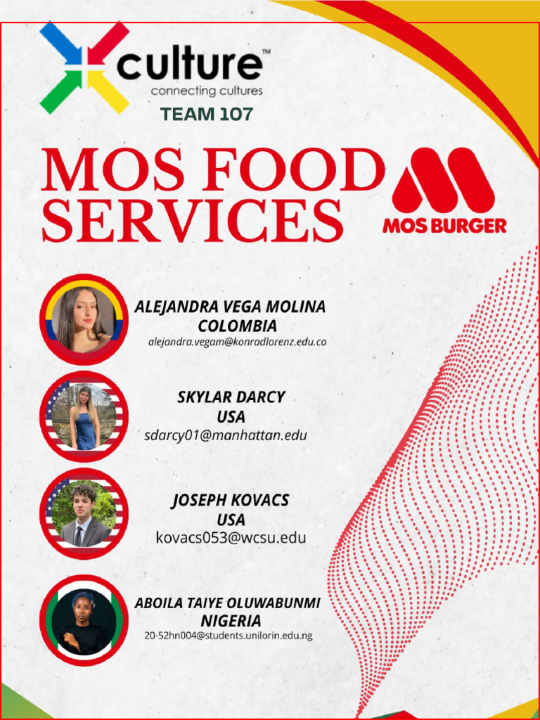X Culture Mos Food Services | Download Free PDF | Fast Food | Hamburgers
